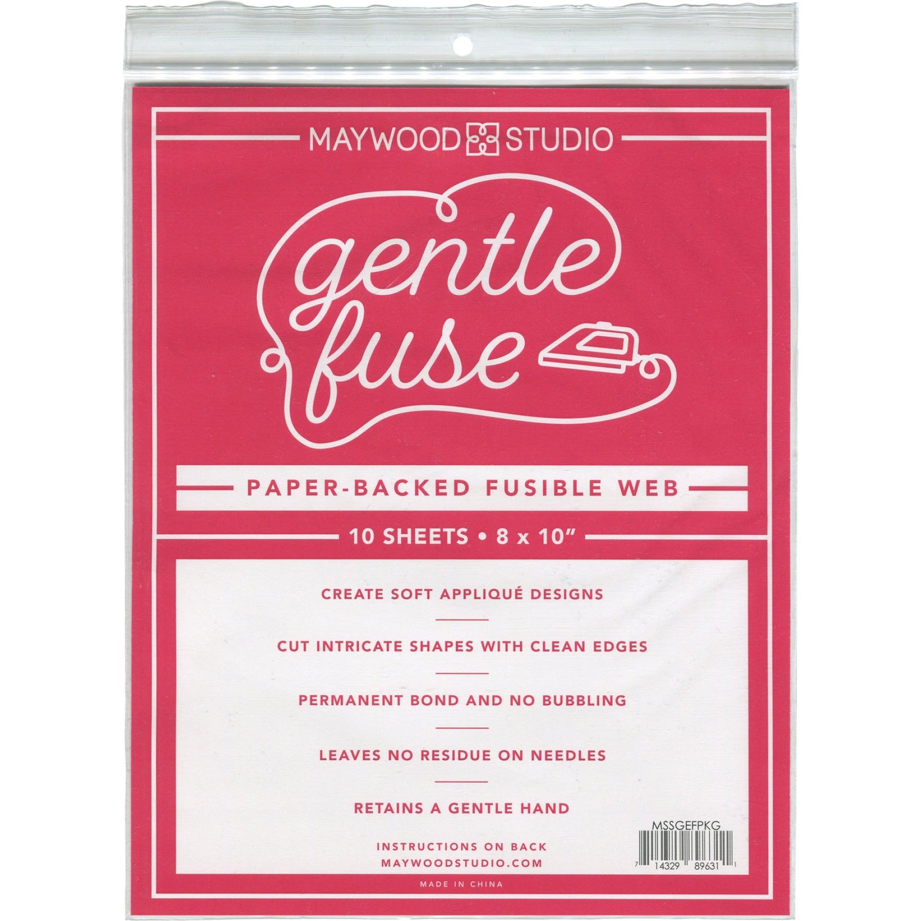 Gentle Fuse Paper-Backed Fusible Web 8" x 10" | Sewjersey.com
